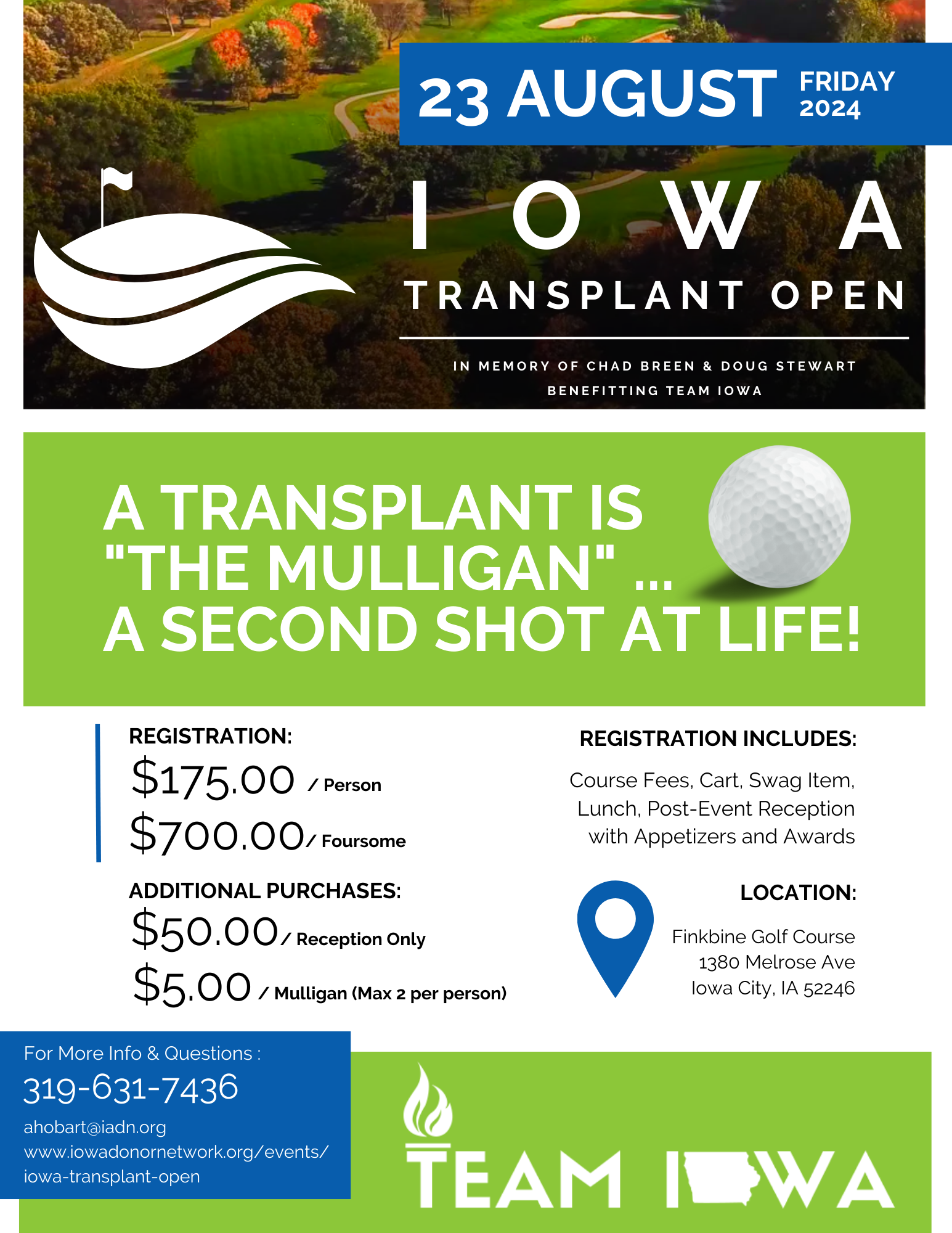 Iowa Transplant Open | Iowa Donor Network